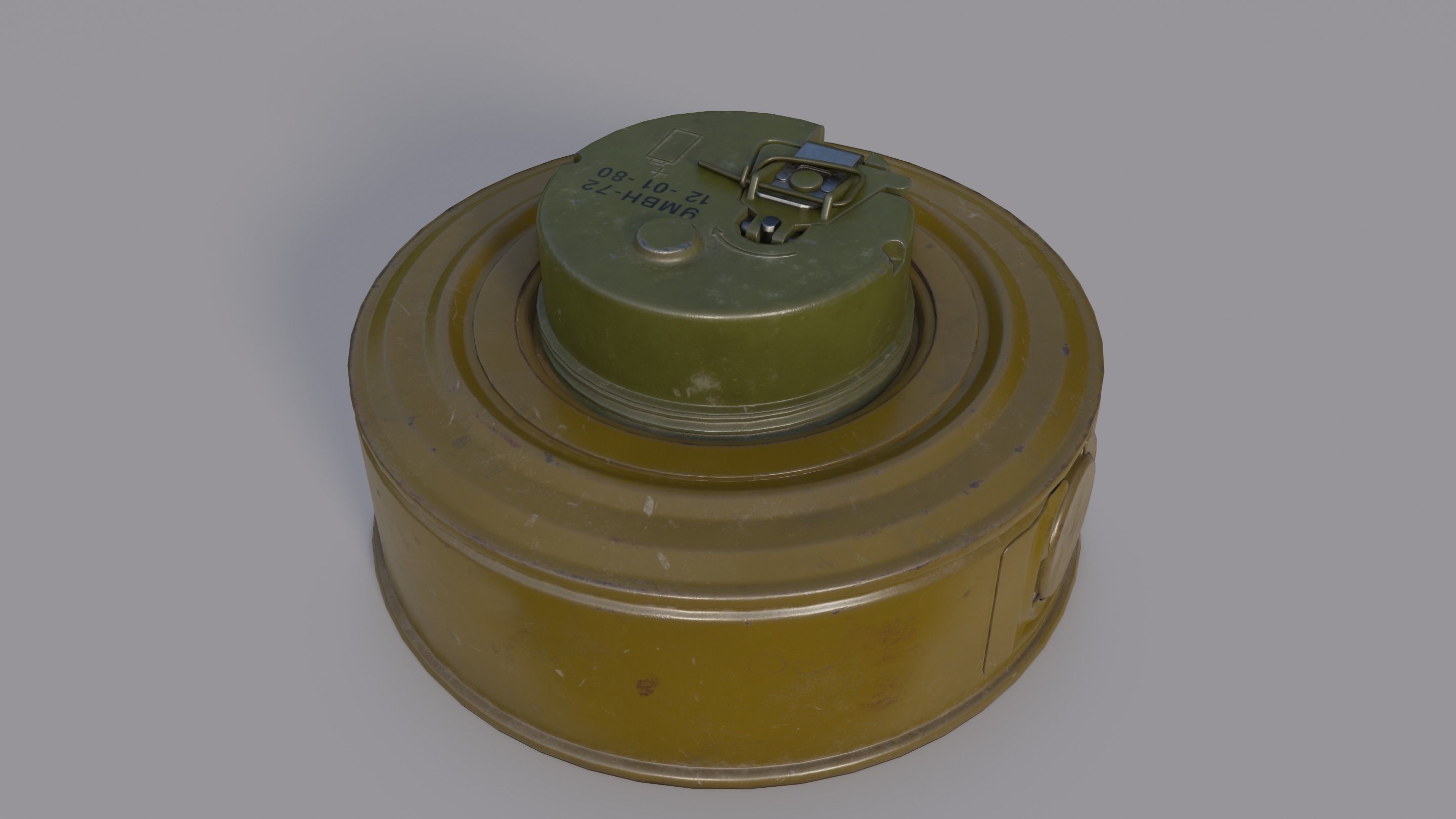 3D model TM-72 Soviet Anti-Tank Mine VR / AR / low-poly | CGTrader