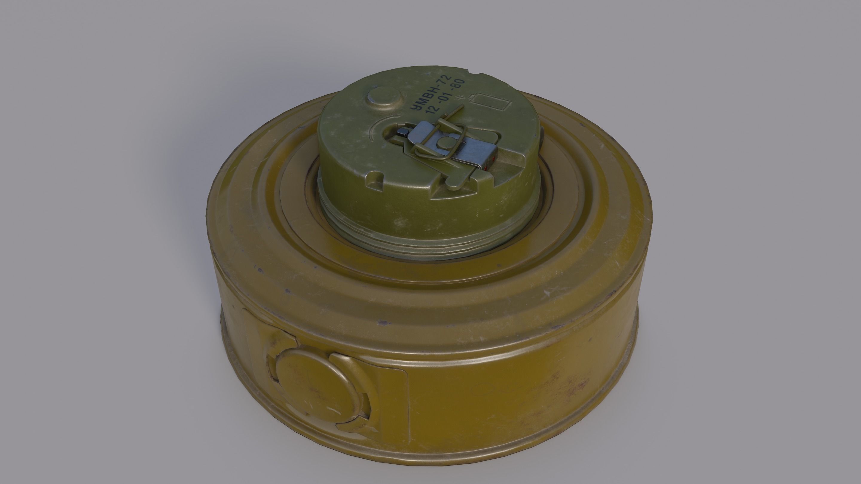 3D model TM-72 Soviet Anti-Tank Mine VR / AR / low-poly | CGTrader