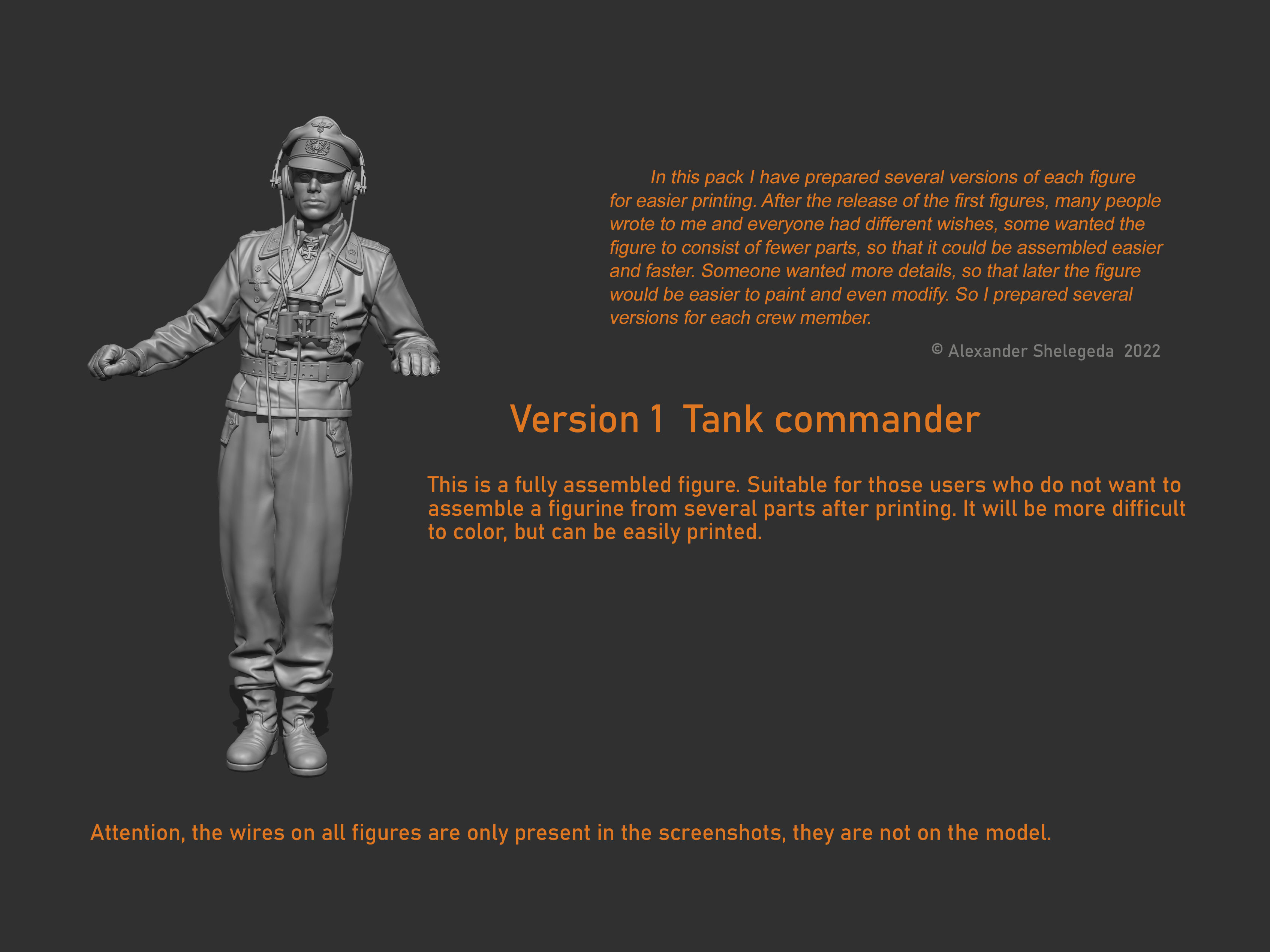 German Tank Crew 1 35 Scale 3D model 3D printable | CGTrader