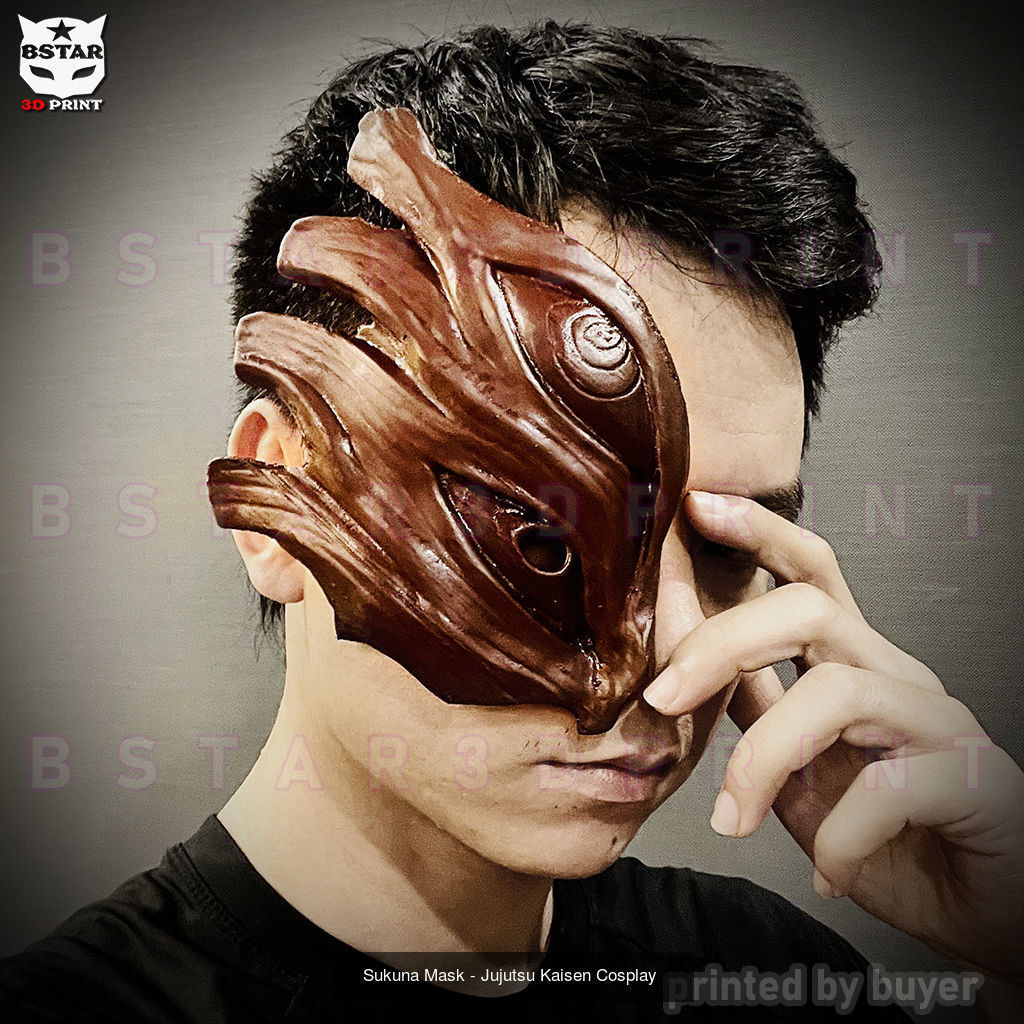 Sukuna Mask With Kumatoke Cursed Tool - Jujutsu Kaisen Cosplay 3D Model ...