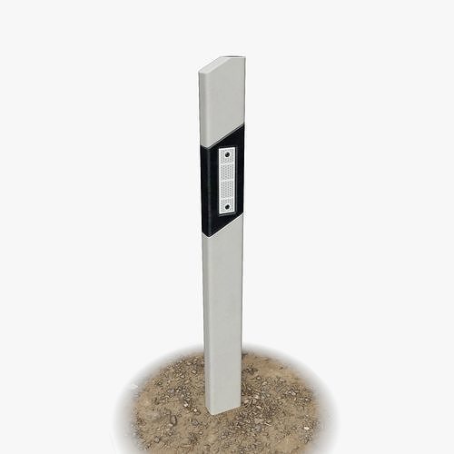 3D model Road Reflector Post 01 VR / AR / low-poly | CGTrader