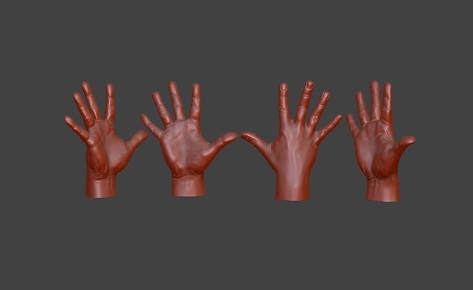 hand high five 3D model 3D printable | CGTrader