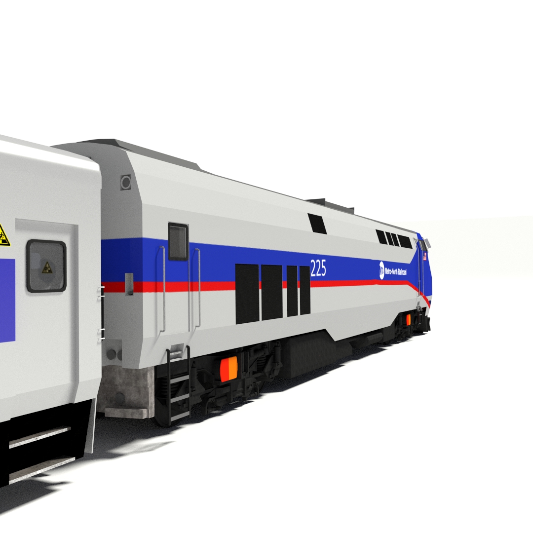 metro-north train 3D Model OBJ FBX DXF STL BLEND | CGTrader.com