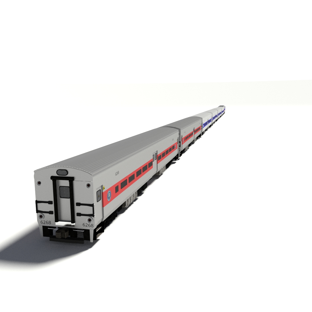 metro-north train 3D Model OBJ FBX DXF STL BLEND | CGTrader.com