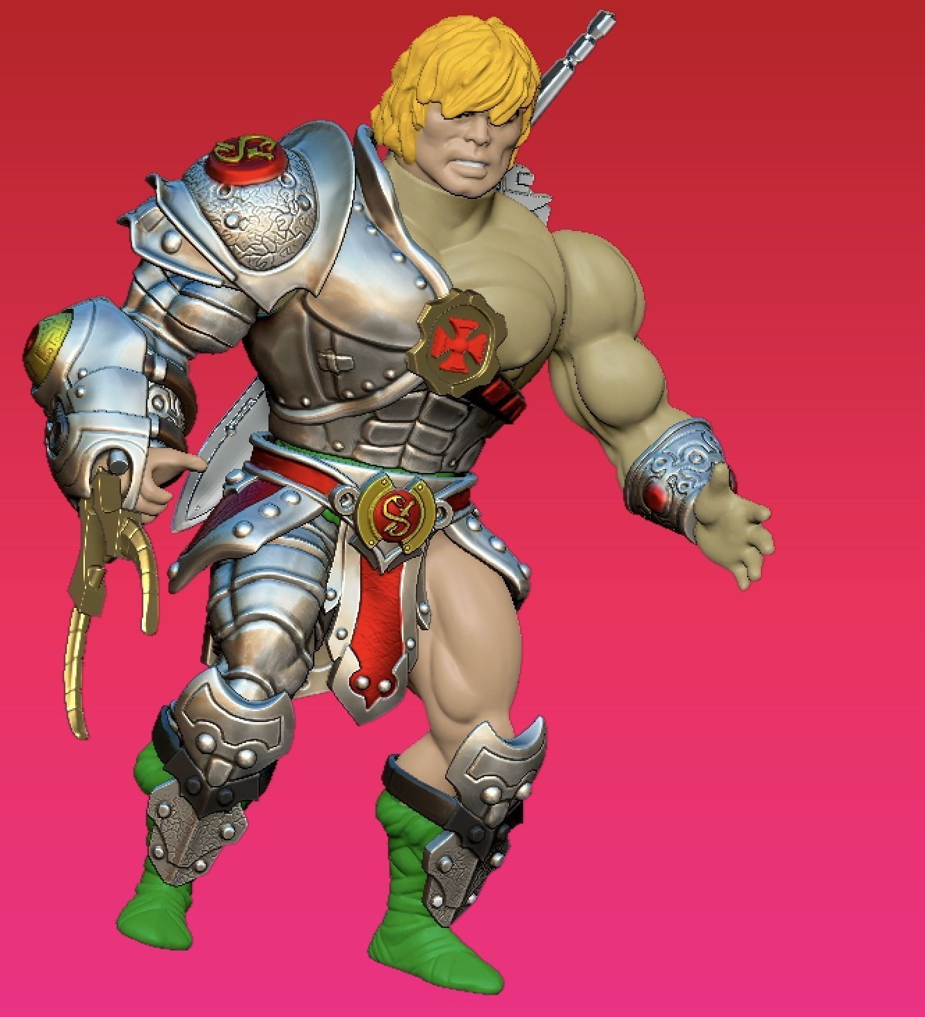 Heman Snake Armor 3D model 3D printable | CGTrader