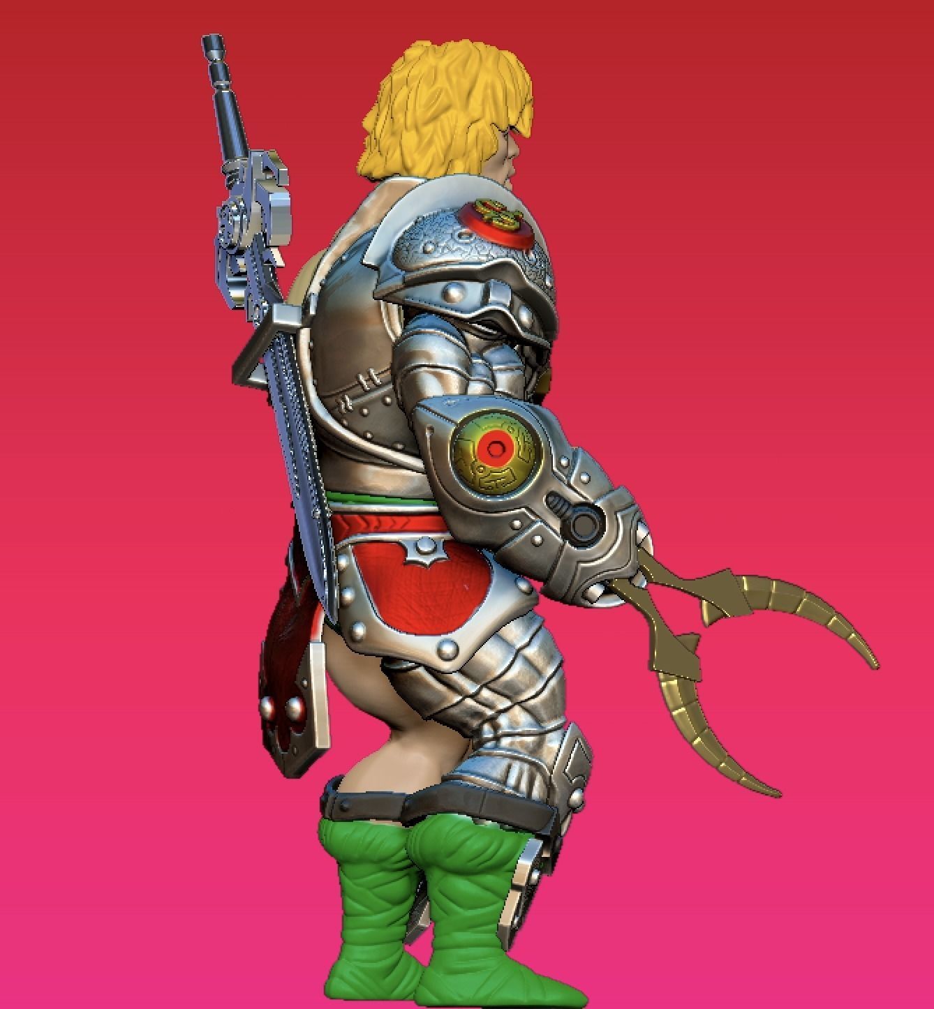 Heman Snake Armor 3D model 3D printable | CGTrader