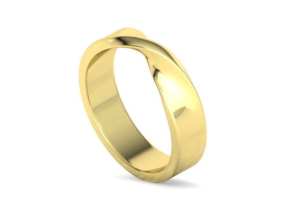 Mobius Wedding Band 5mm wide Infinity Love Ring 4-11US 3D model 3D ...