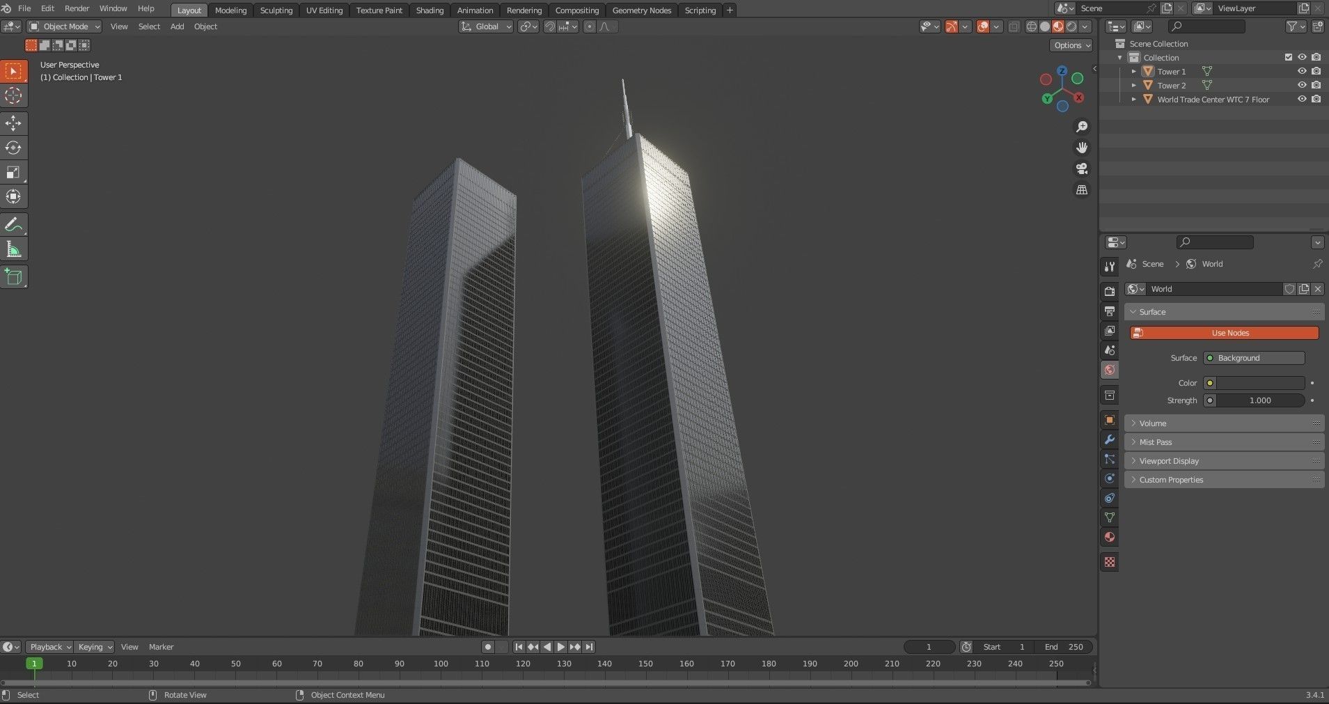 World Trade Center WTC 3D model | CGTrader