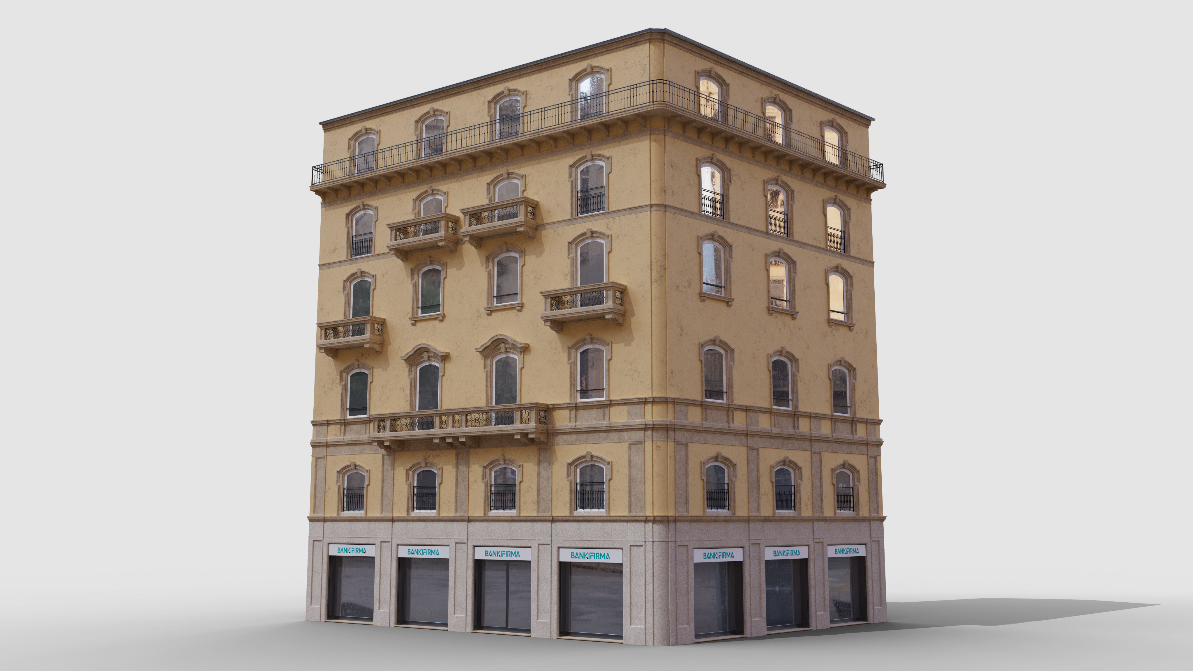 Classic Italian Building 3D model | CGTrader