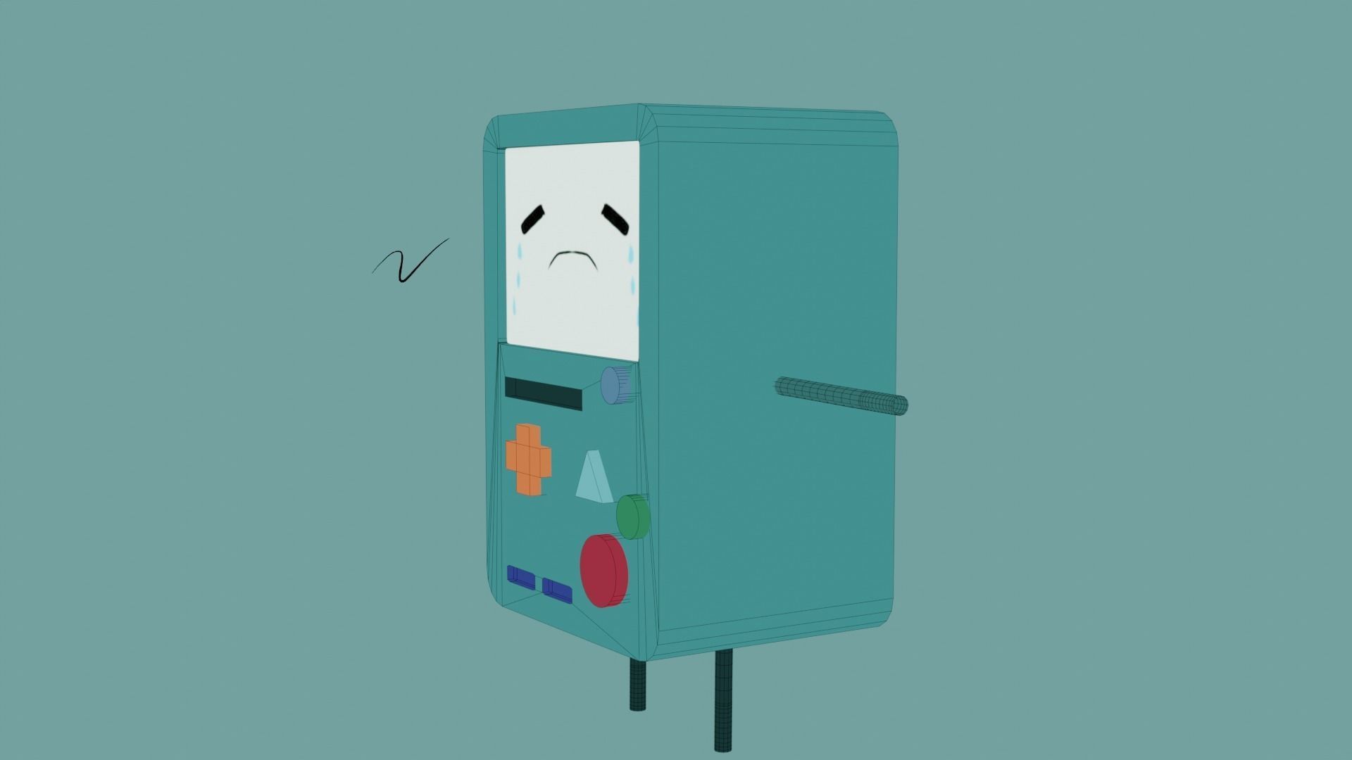 3D model BMO Adventure Time 2D style VR / AR / low-poly | CGTrader