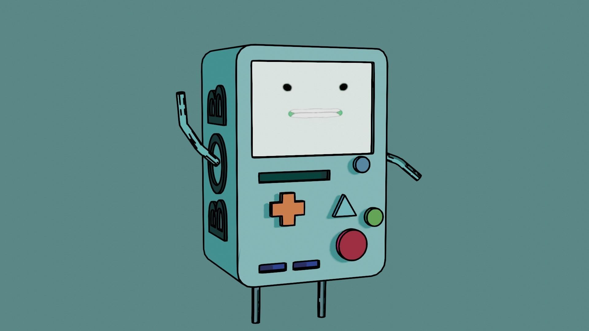 3D model BMO Adventure Time 2D style VR / AR / low-poly | CGTrader