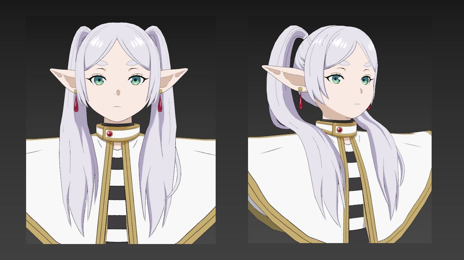 Frieren VRChat Avatar PC 3D model rigged | CGTrader