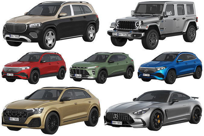 HQ cars collection 44 | CGTrader