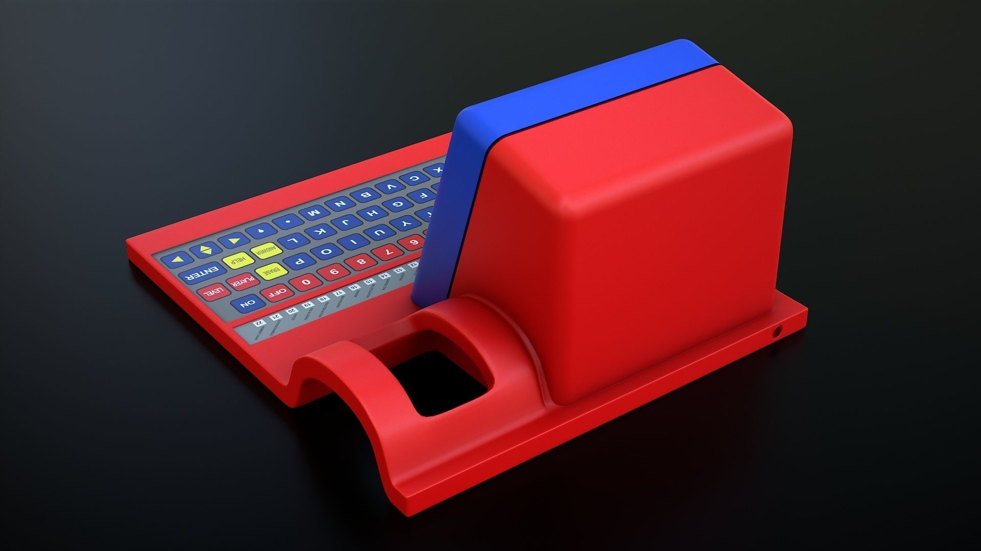 3D model Talking Computer for Kids Learning VR / AR / low-poly | CGTrader