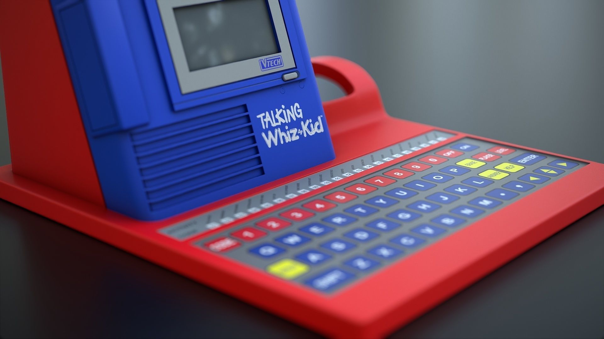 3D model Talking Computer for Kids Learning VR / AR / low-poly | CGTrader