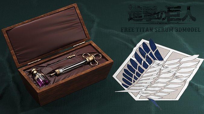 ATTACK ON TITAN PROPS TITAN SERUM 3D model | CGTrader
