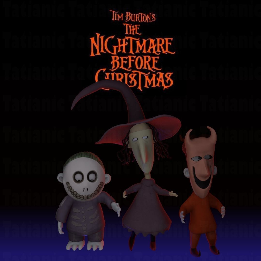 Halloween pack - nightmare before christmas 3D model 3D printable ...