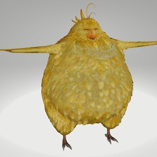 3D model Final Fantasy - Ff7R - Fat Chocobo 3D Model VR / AR / low-poly ...