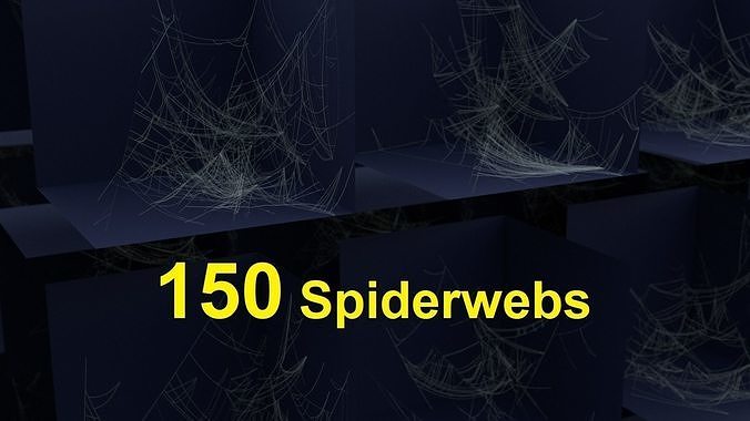 Spiderweb or Cobweb Asset Pack 150 Variations 3D model | CGTrader