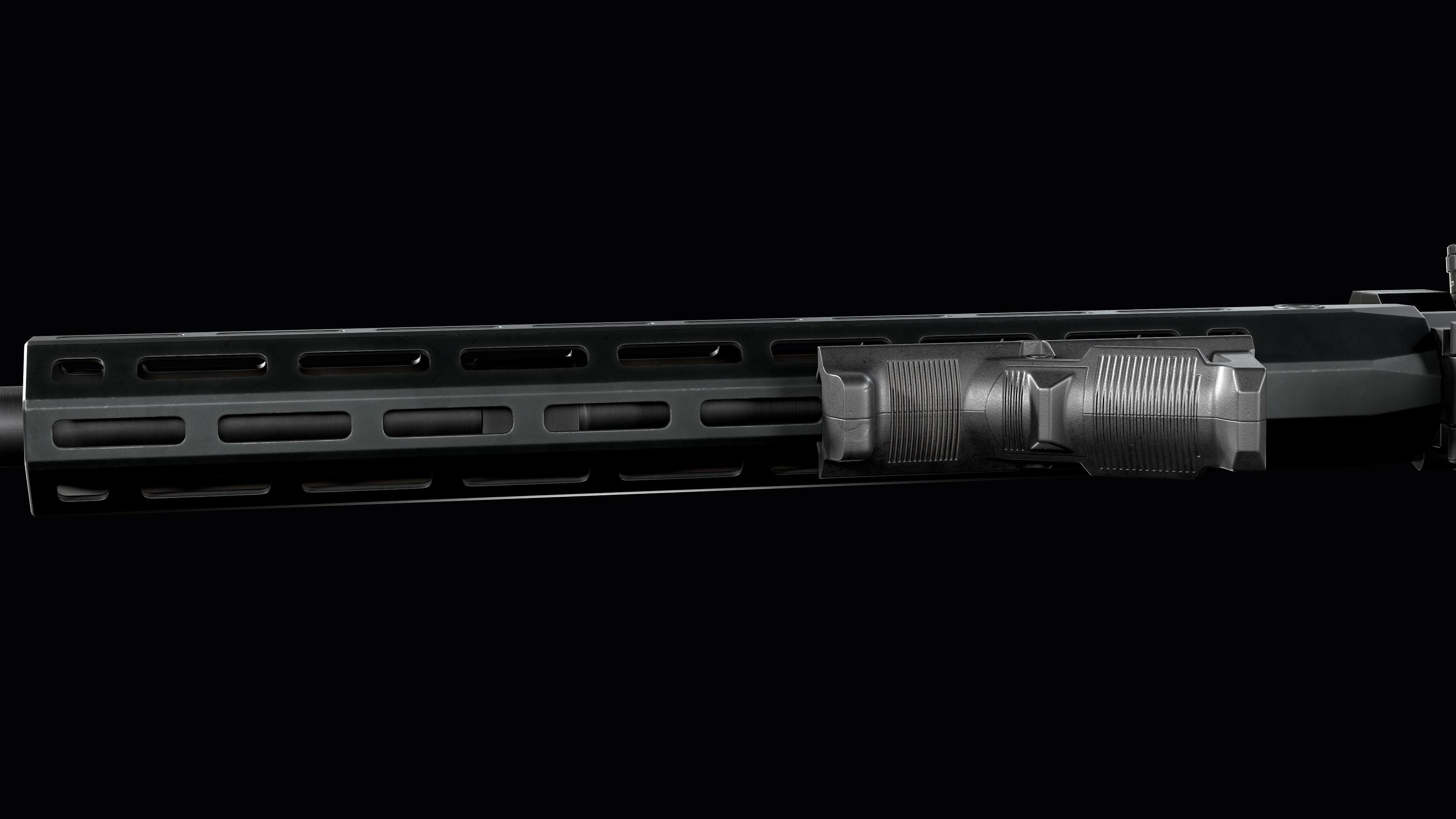 3D model Tactical modular sniper rifle Knights Armament SR 25 VR / AR ...