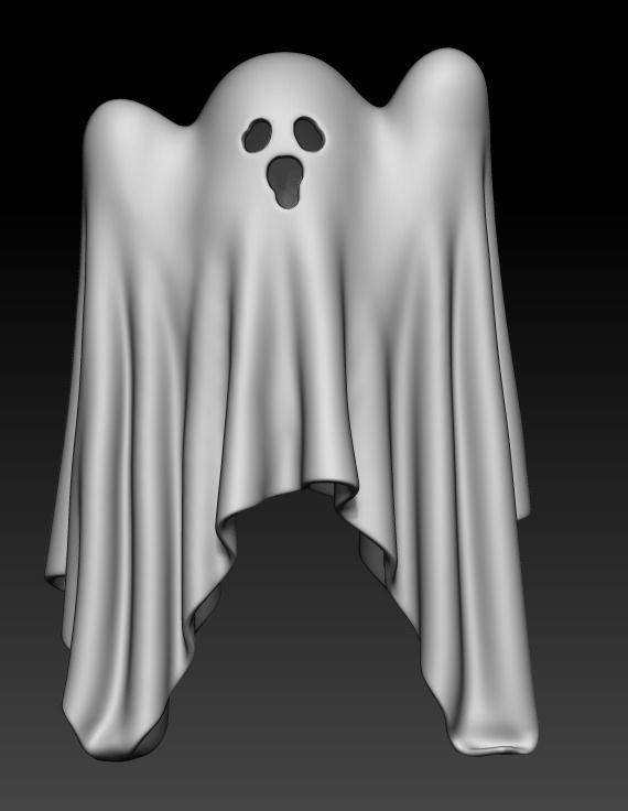 3 Bedsheet Ghosts Halloween 3D model | CGTrader