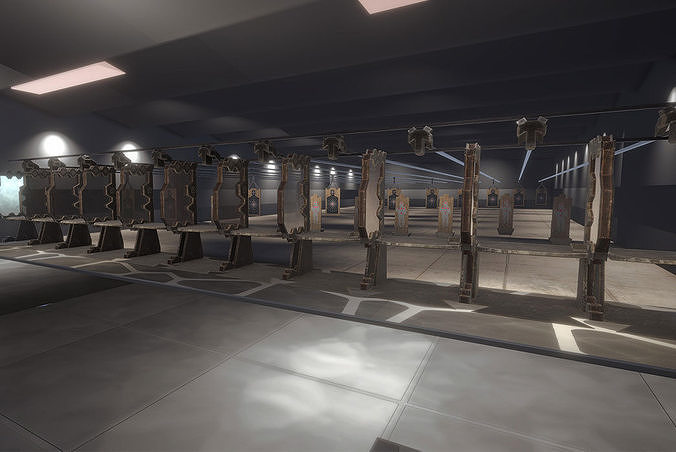 Shooting Range Interior 3D model | CGTrader