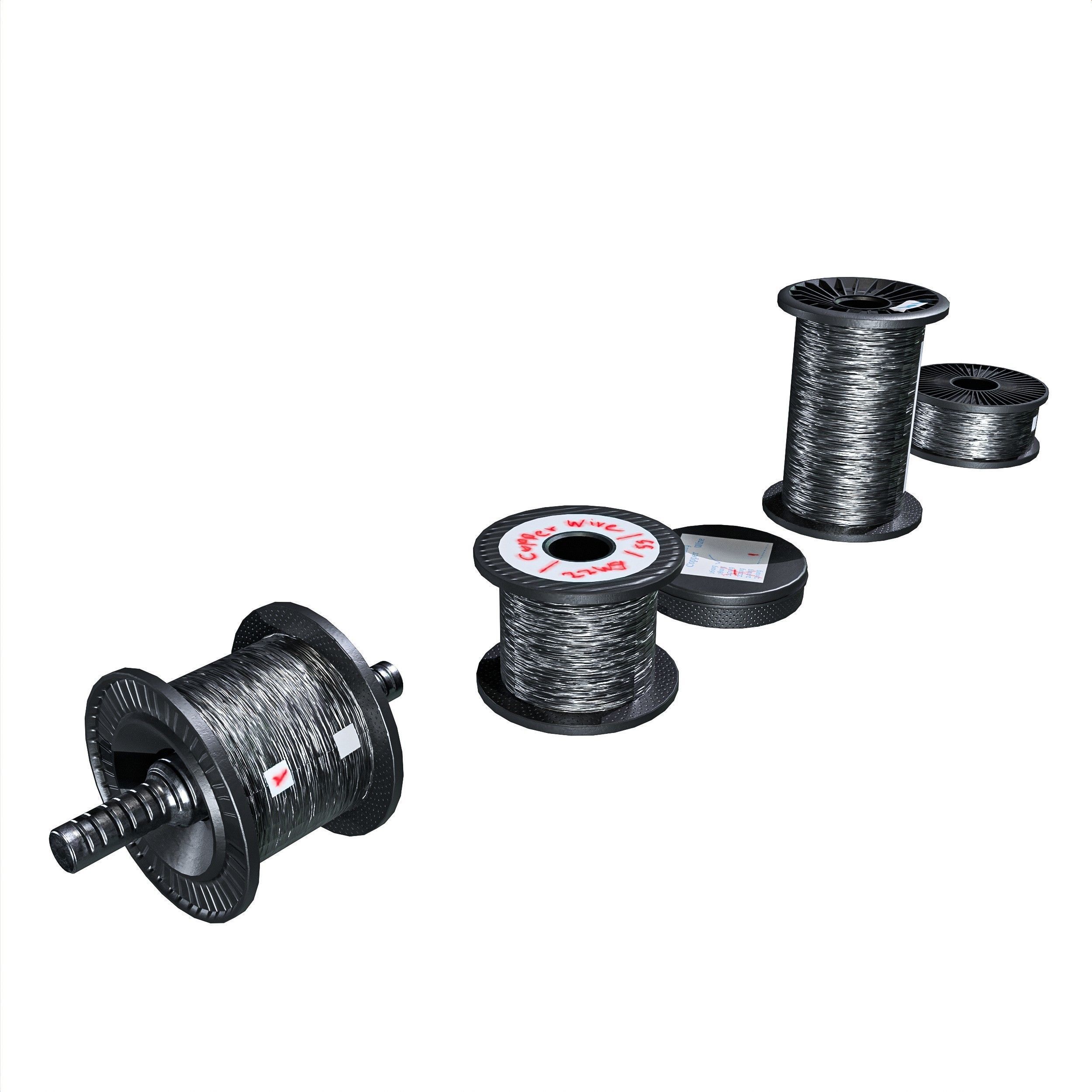 3D model Winding Coil Roll Pack VR / AR / low-poly | CGTrader