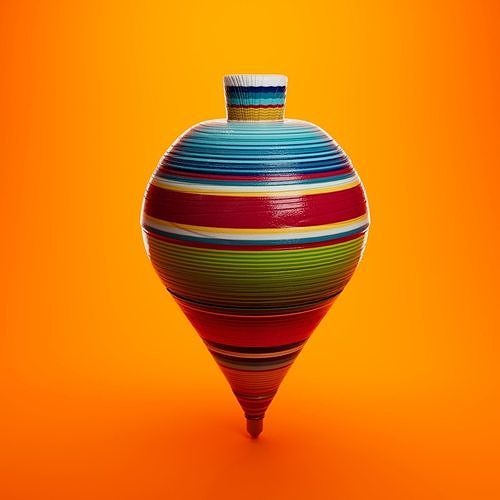 3D model Mexican Toy - Trompo - Ready Game - Rigged VR / AR / low-poly ...