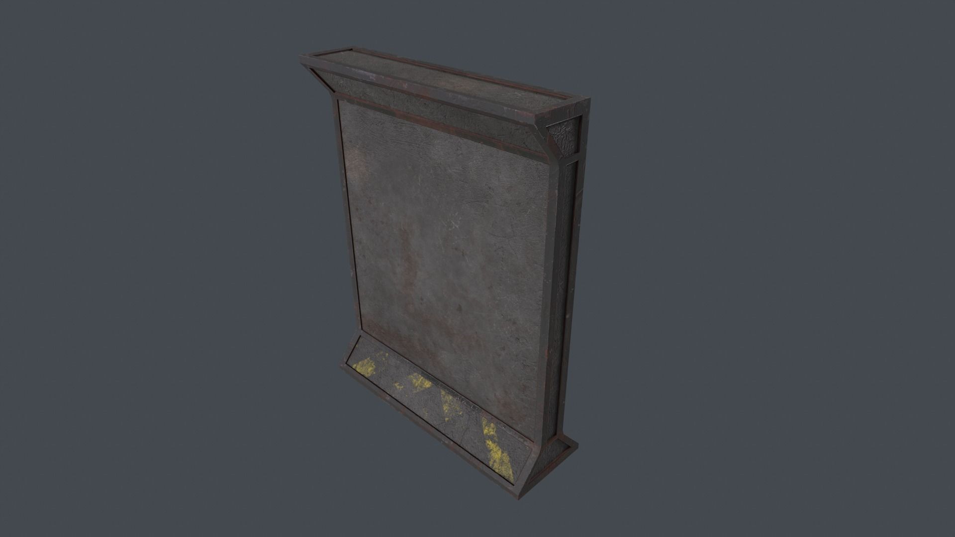 Concrete Wall Barricade Barrier 3D model | CGTrader