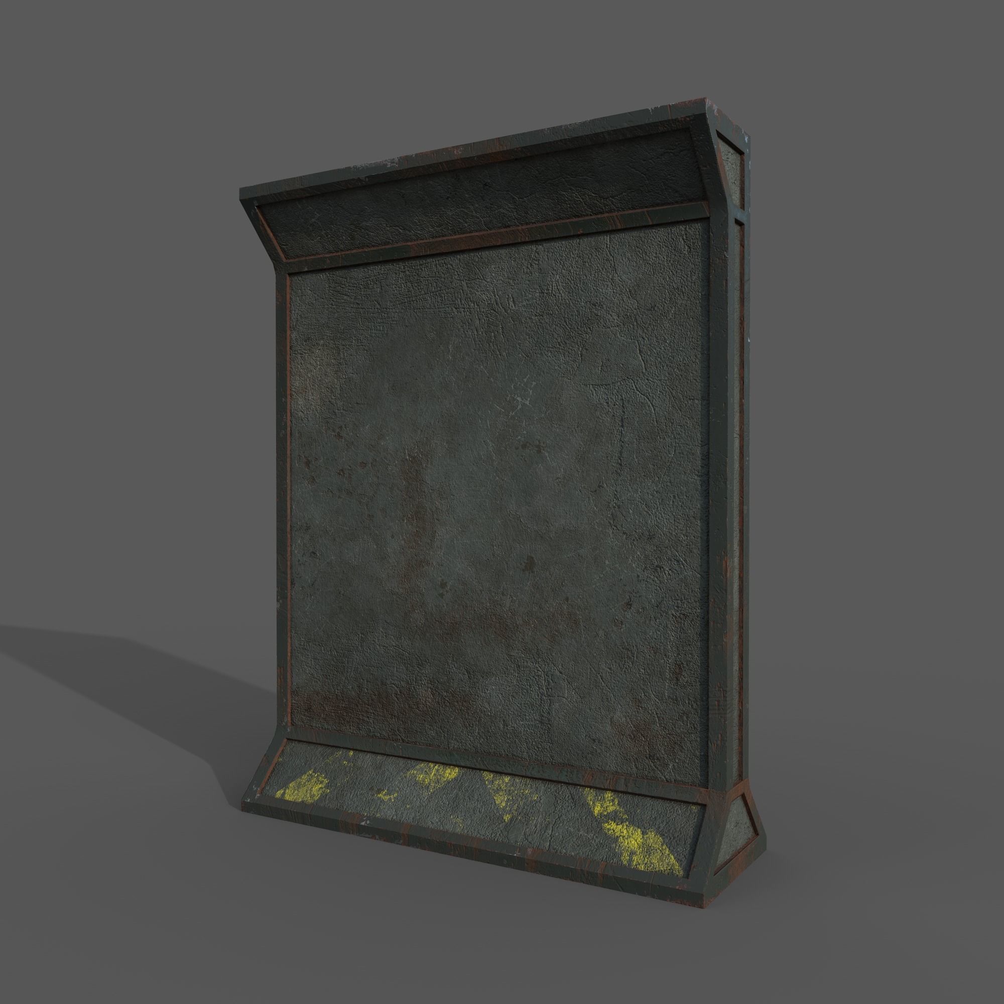 Concrete Wall Barricade Barrier 3D model | CGTrader