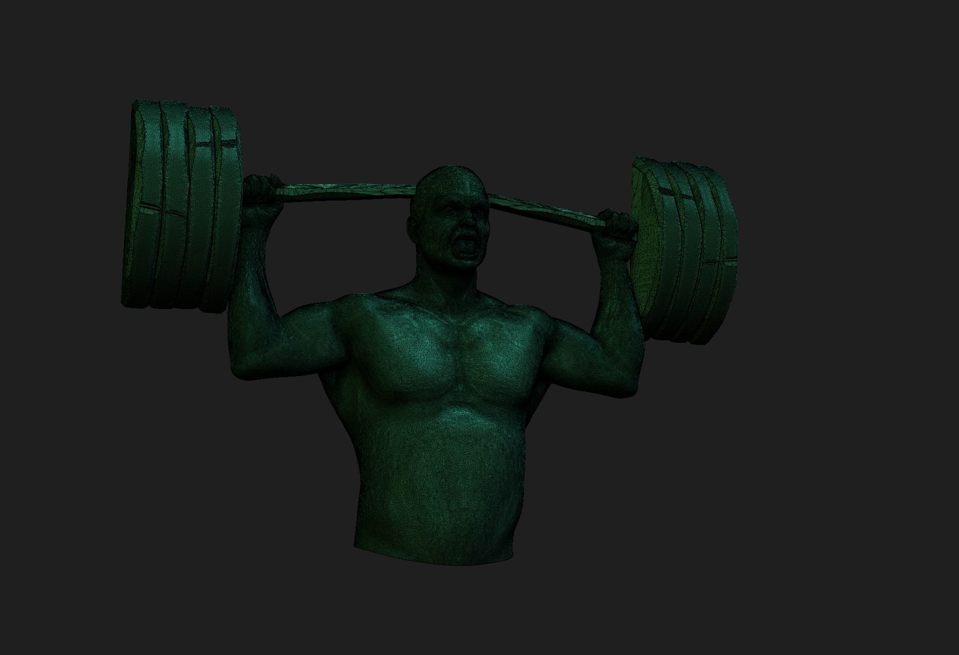 weightlifter 3D model 3D printable | CGTrader
