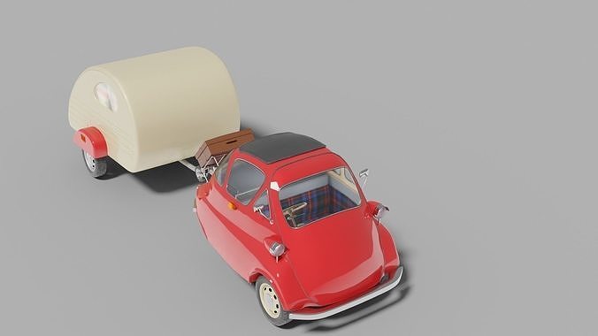 Vintage mini car 3D model | CGTrader
