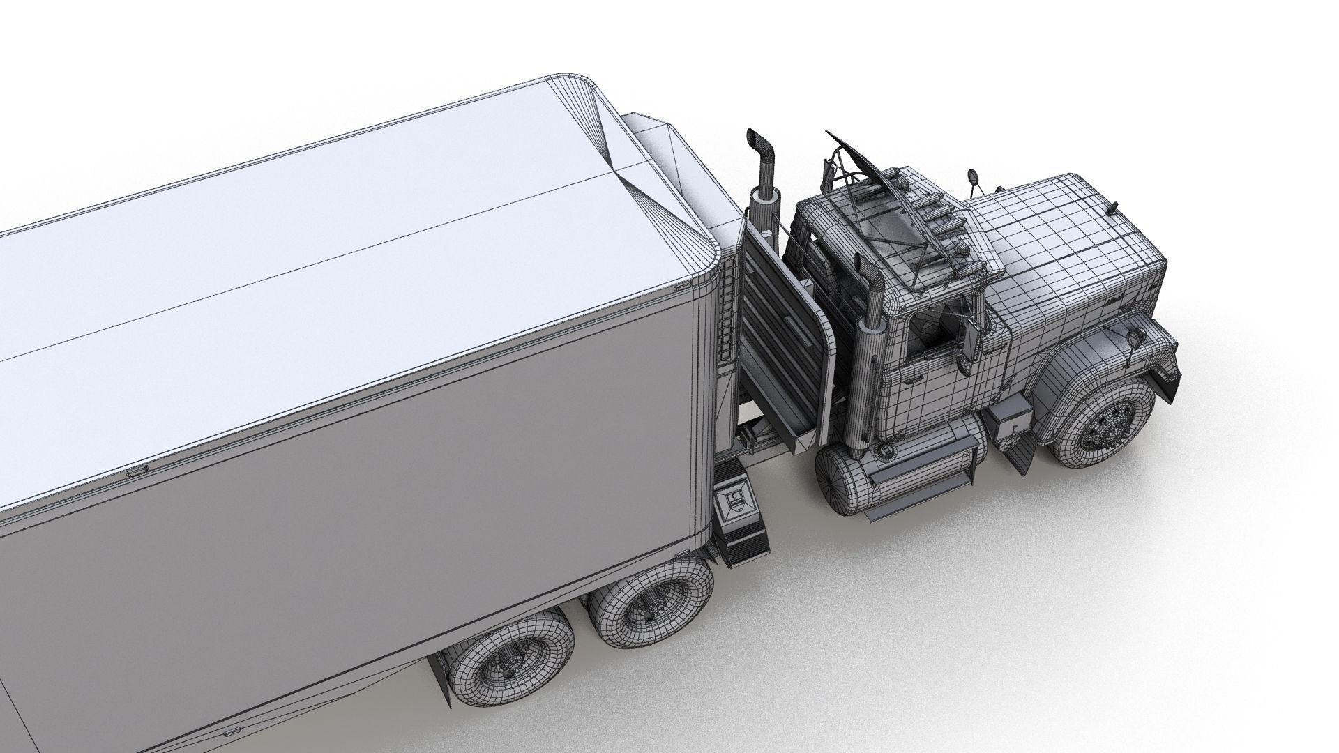 3D model SuperLiner van trailer VR / AR / low-poly | CGTrader