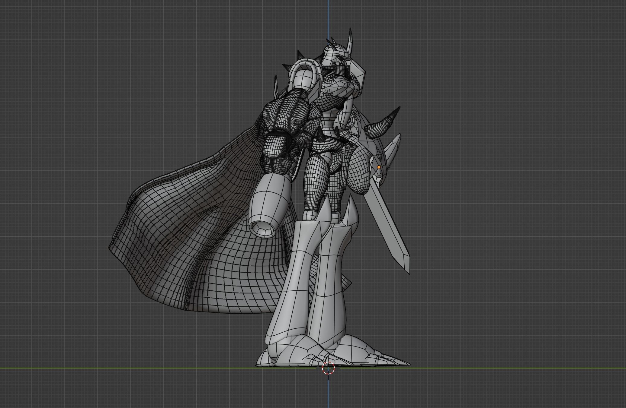 Omegamon - Digimon 3D model rigged | CGTrader