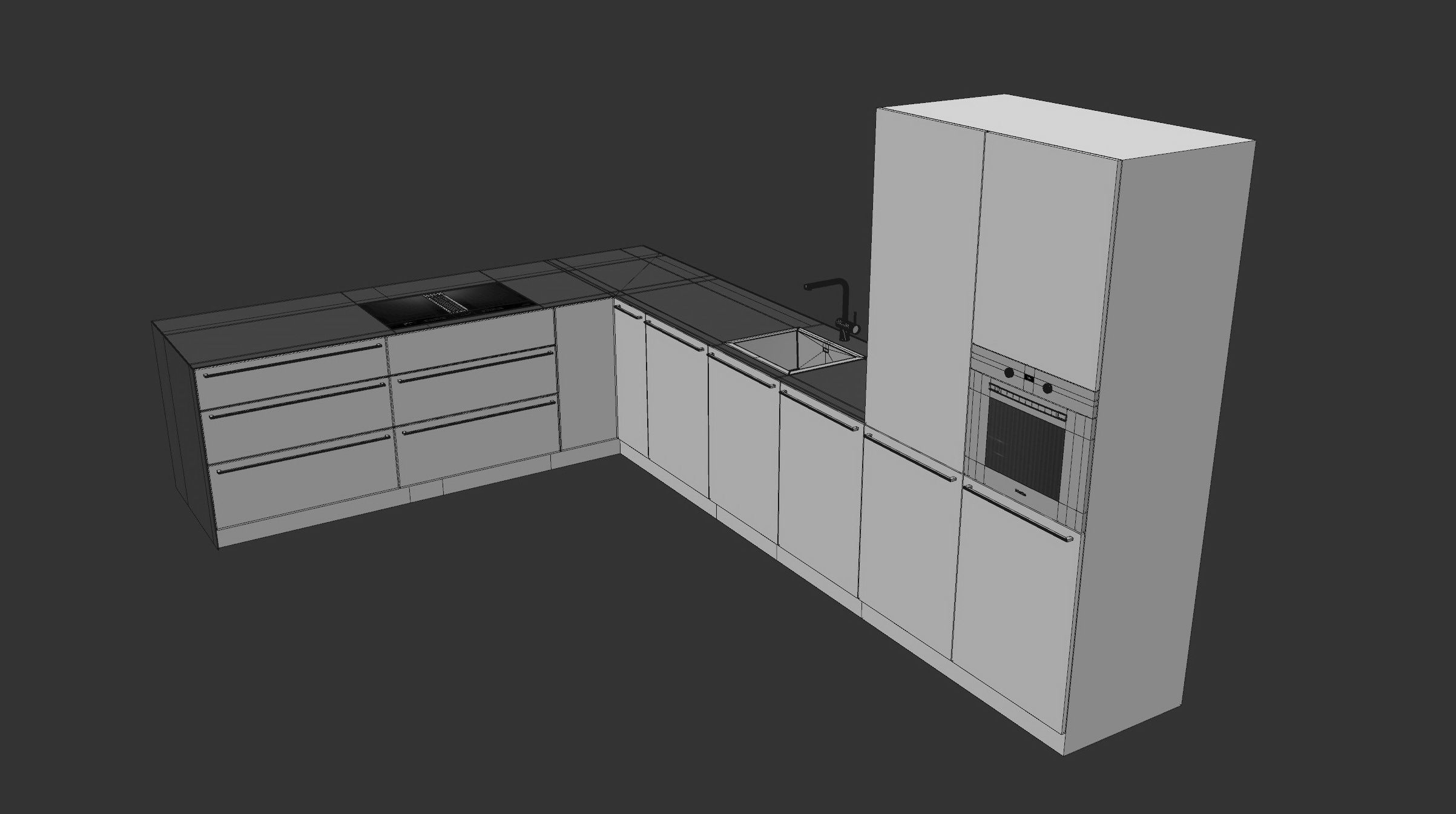 Kitchen set for Cinema 4D V-Ray and Corona 3D model | CGTrader