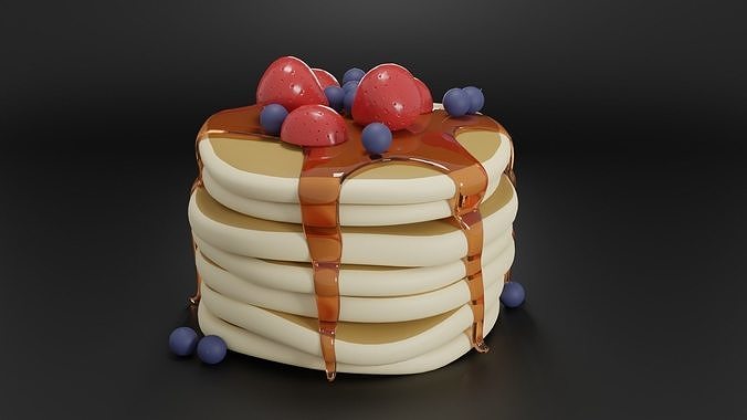 Pancakes 3D model | CGTrader
