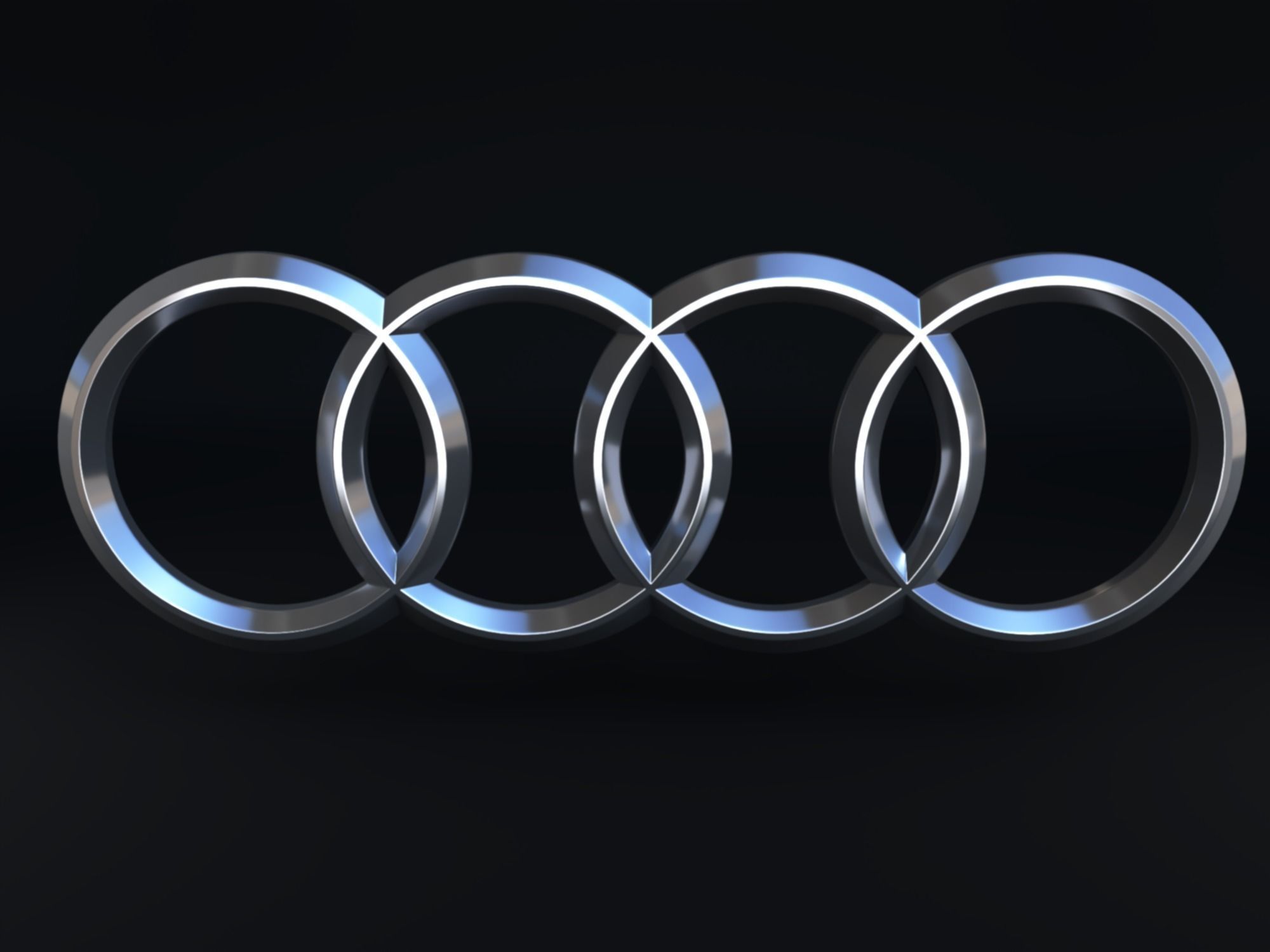 Audi Logo 3D model | CGTrader