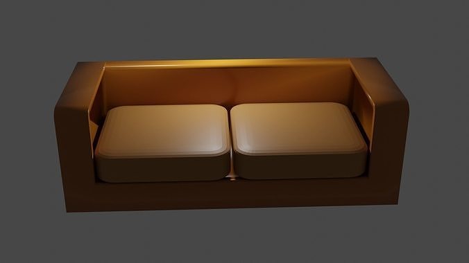 simple sofa free 3D model | CGTrader