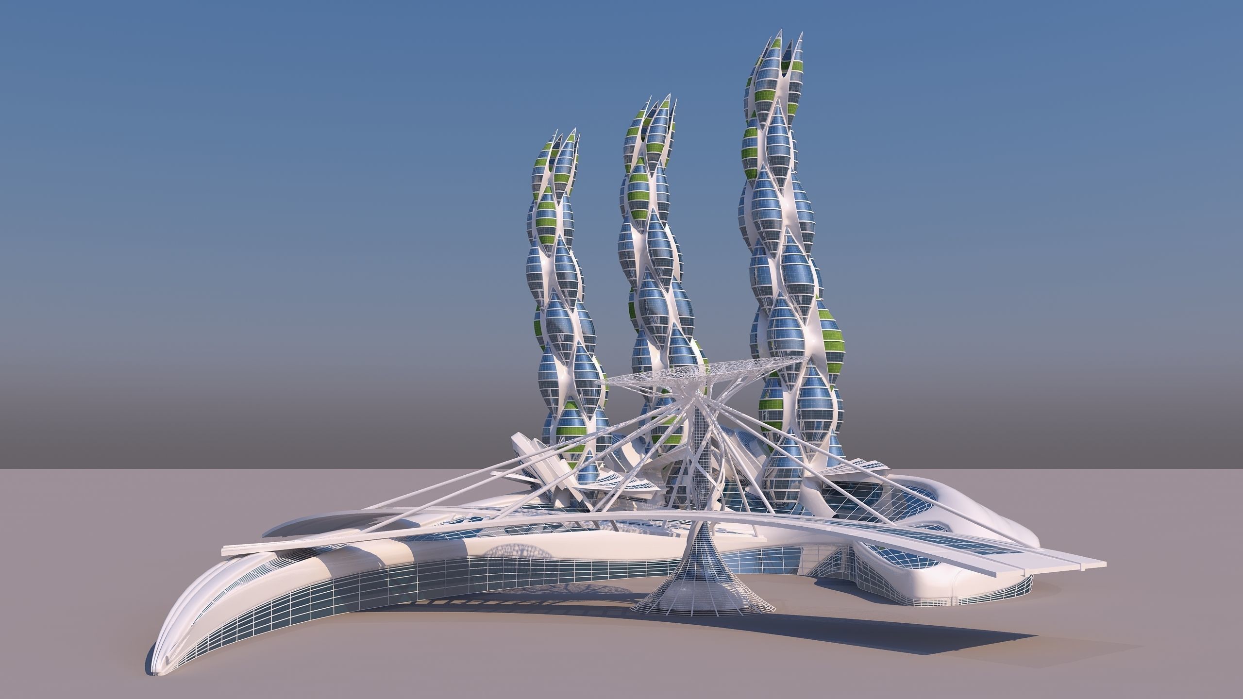 0200 - Organic Skyscraper Building 3D model | CGTrader