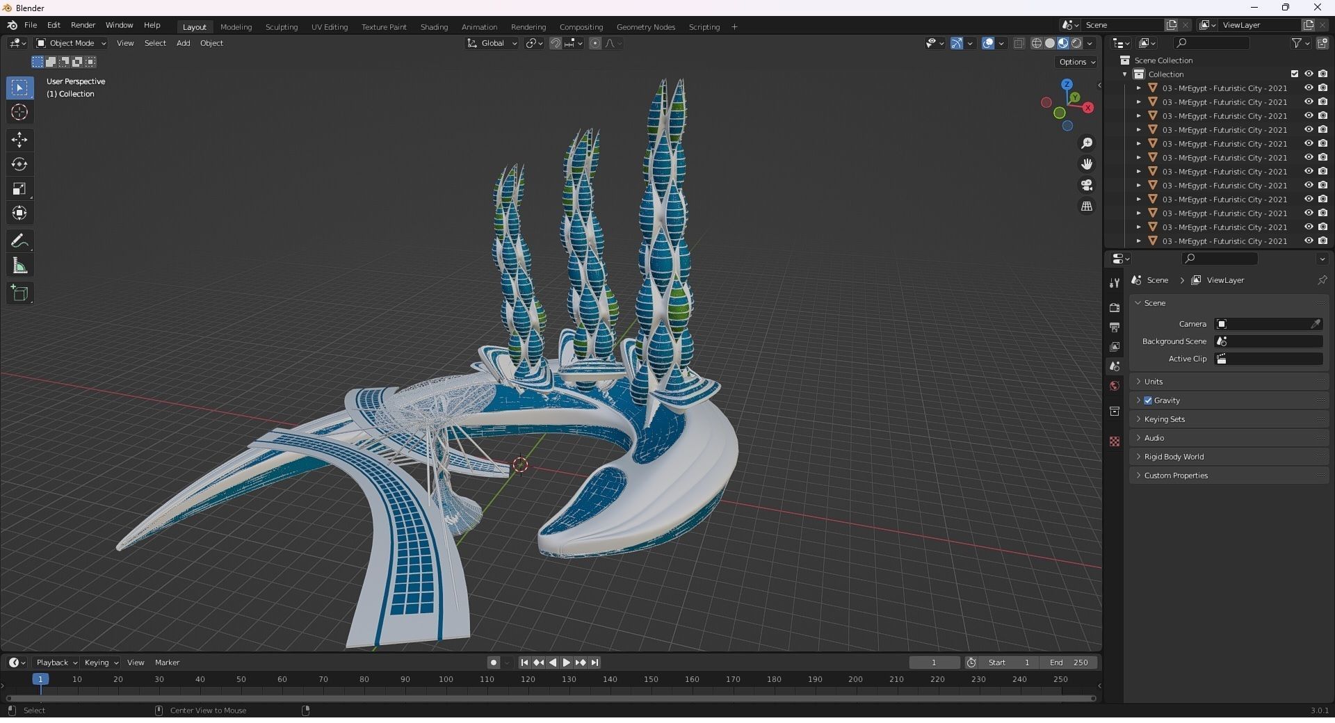0200 - Organic Skyscraper Building 3D model | CGTrader
