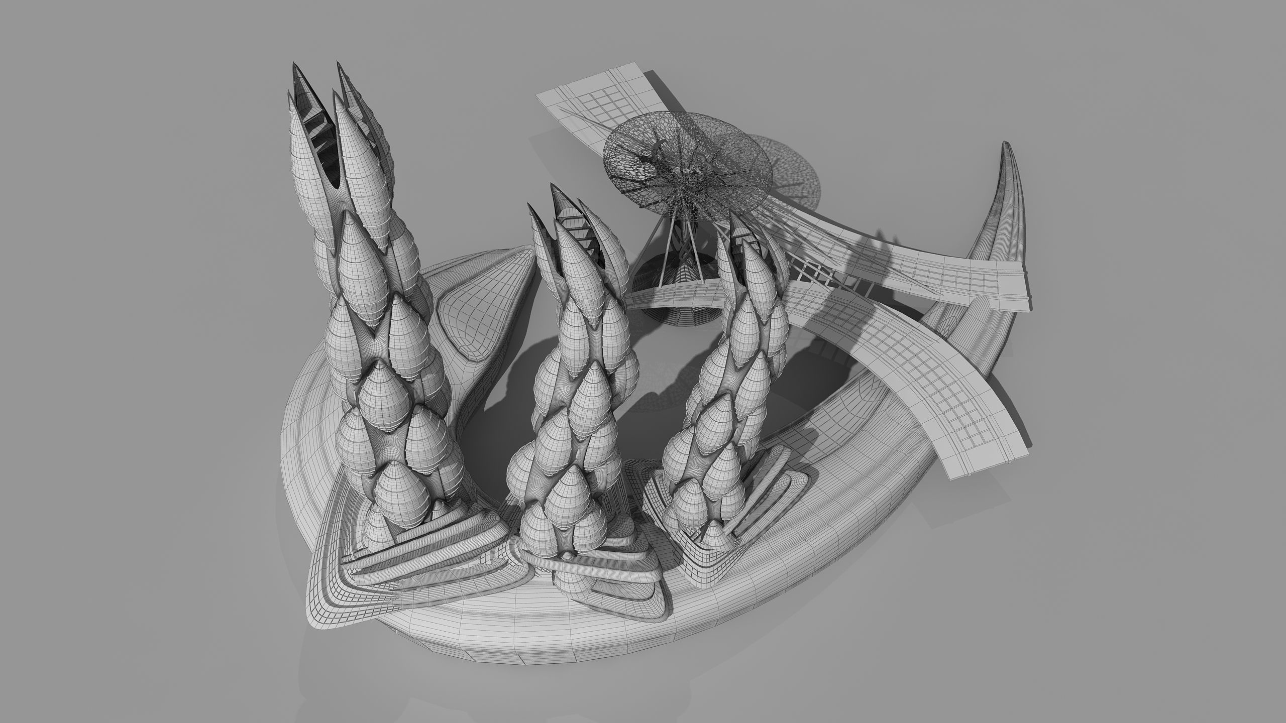 0200 - Organic Skyscraper Building 3D model | CGTrader