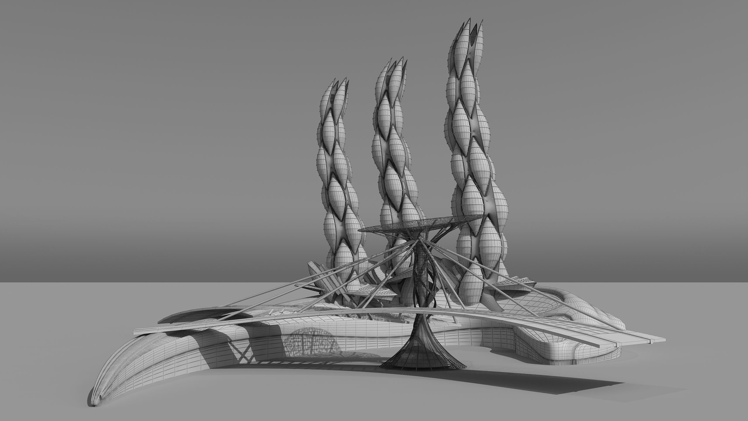 0200 - Organic Skyscraper Building 3D model | CGTrader