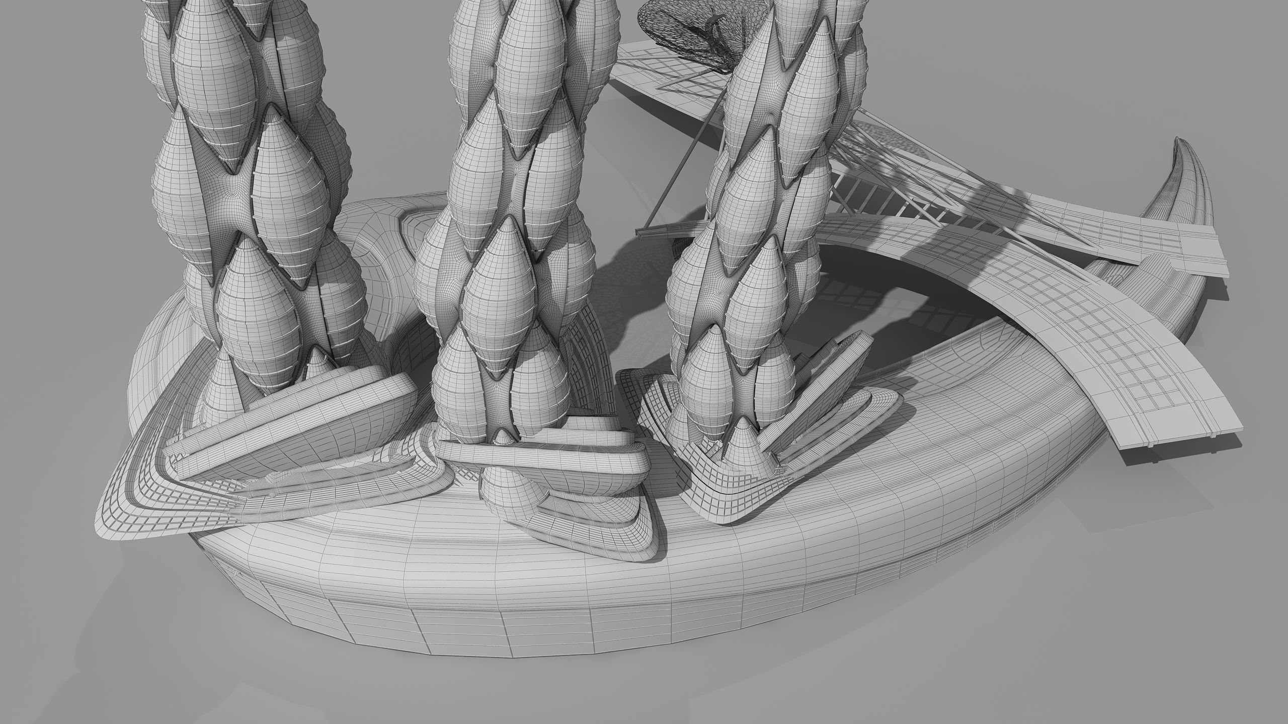 0200 - Organic Skyscraper Building 3D model | CGTrader