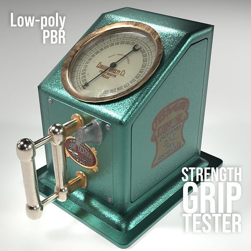 3D model Strength Grip Tester VR / AR / low-poly | CGTrader