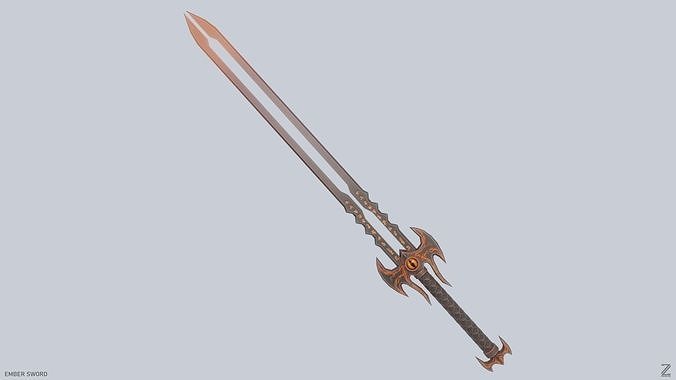 3D model Ember sword VR / AR / low-poly | CGTrader
