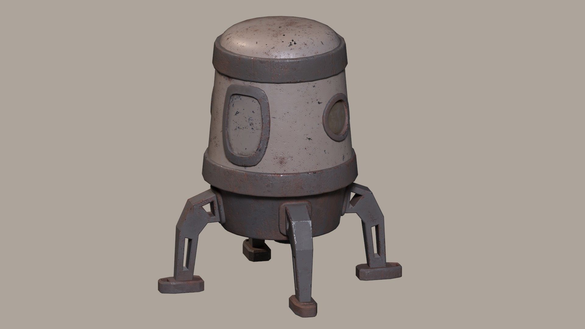 3D model Simple Stylized LP Landing Module VR / AR / low-poly | CGTrader