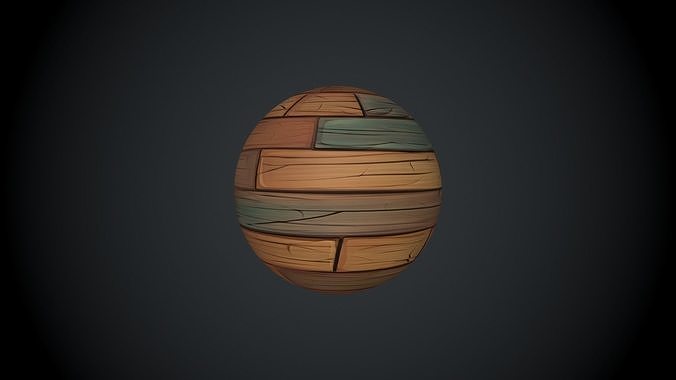 Stylized Wood Plank Material PBR Texture free Texture | CGTrader