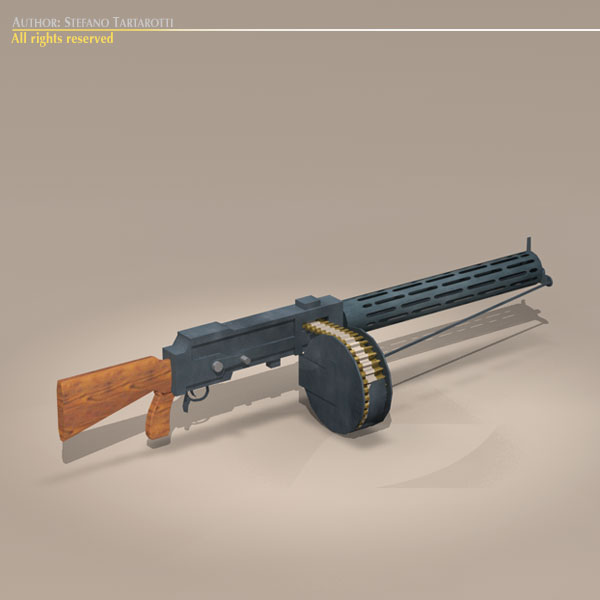LMG14 machine gun 3D model | CGTrader