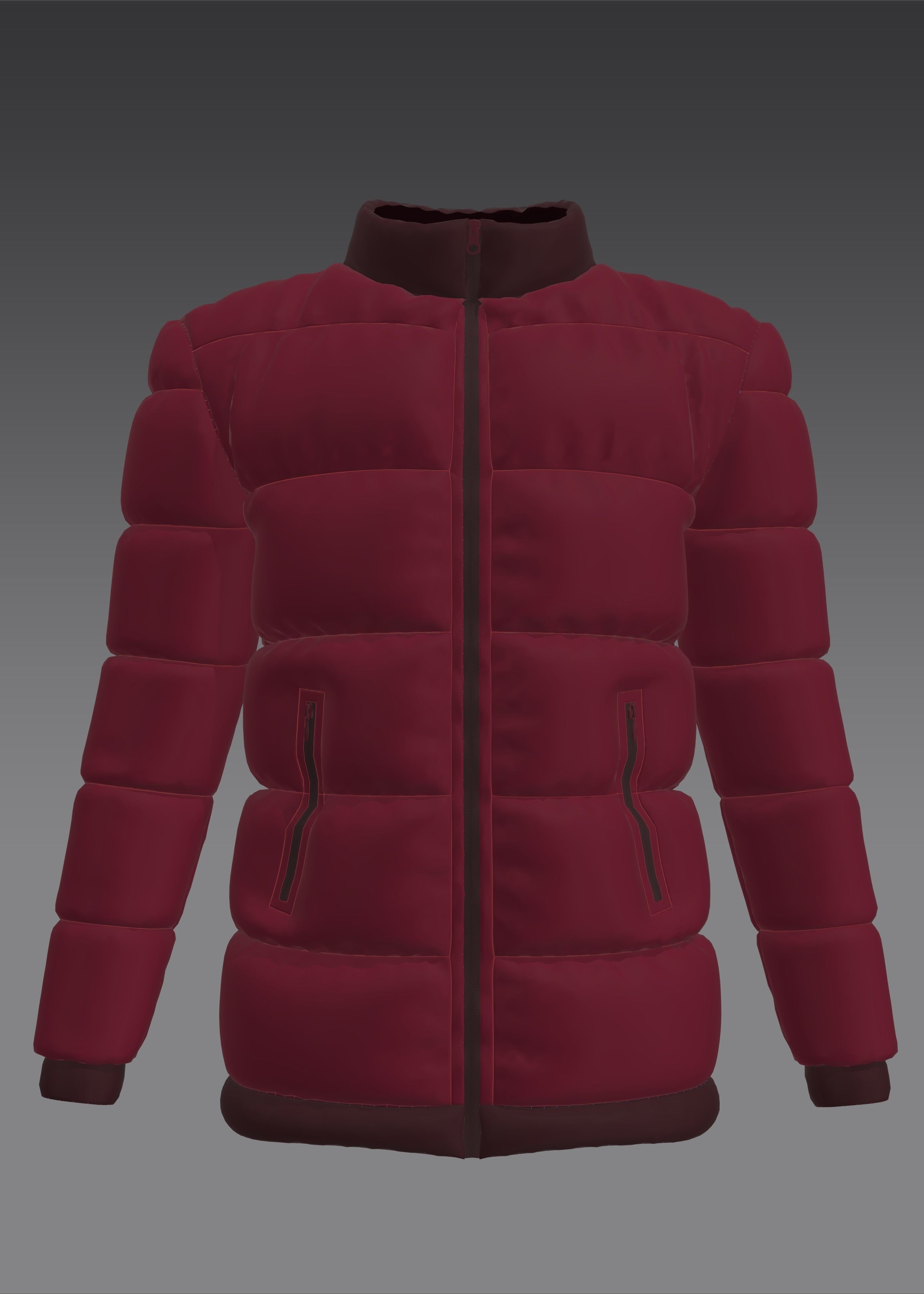 2 puffer jacket 3D model | CGTrader