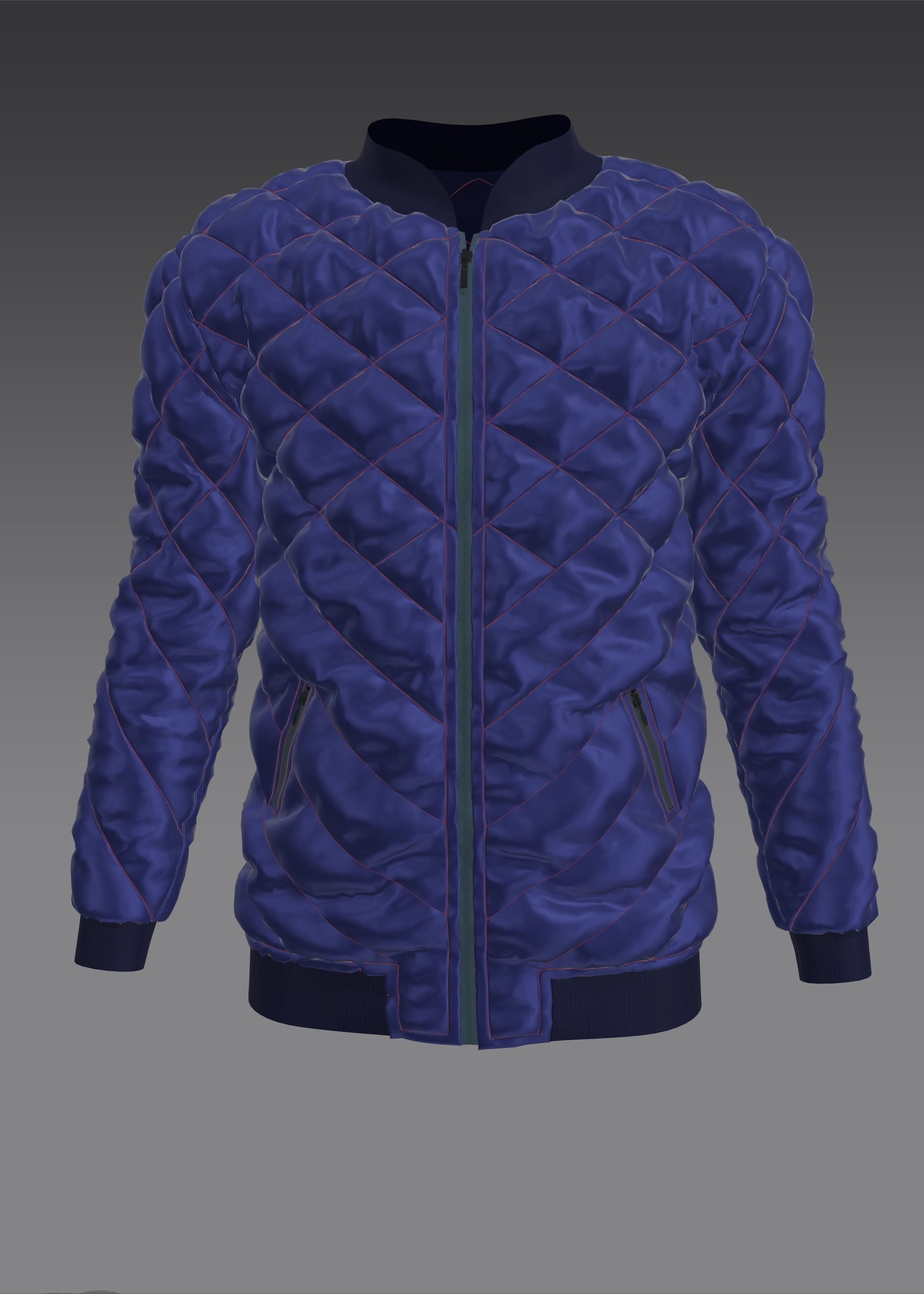 2 puffer jacket 3D model | CGTrader